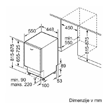 Bosch SPV6ZMX17E popolnoma vgradni pomivalni stroj 45cm Akcija ...